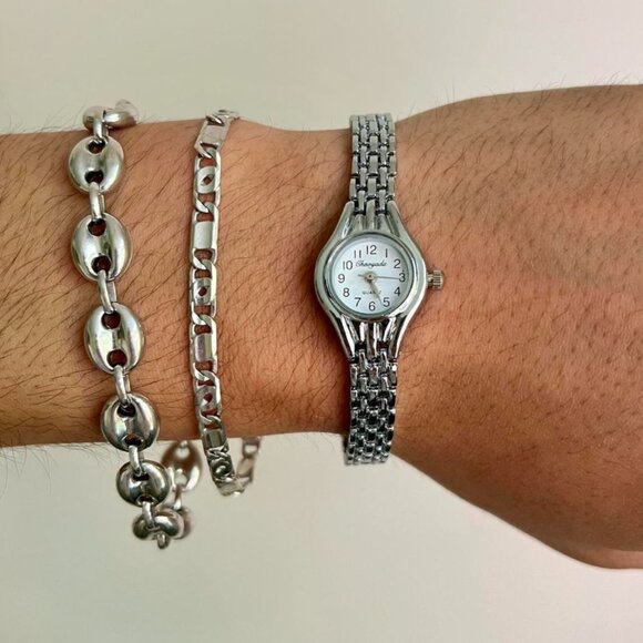 Accessories | 200s Vintage Style Cute Silver Round Stainless Steel ...